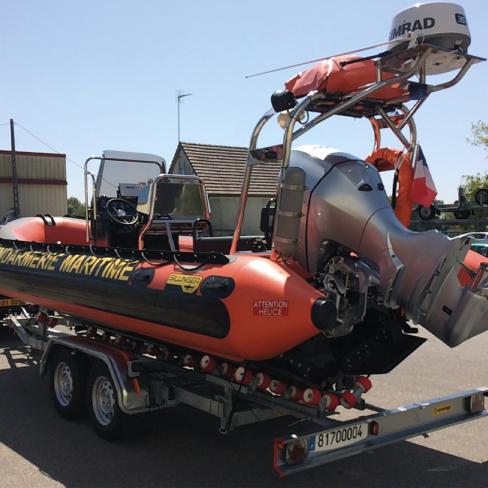 Remorque double essieux pour bateaux à moteur Mecanorem PTC2500kg – www ...